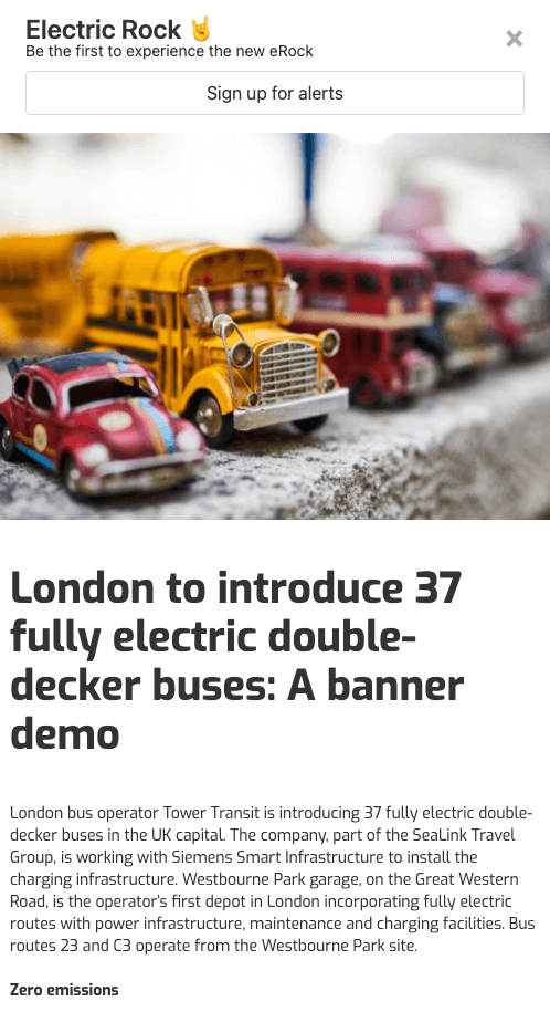 Driftrock Website Banner Lead Forms