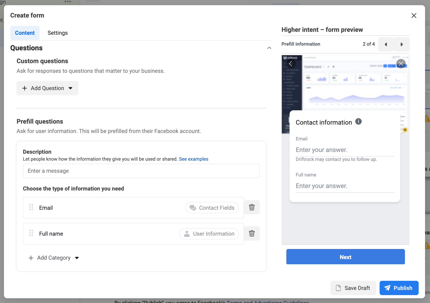 How to set up a lead form in Facebook (2022)