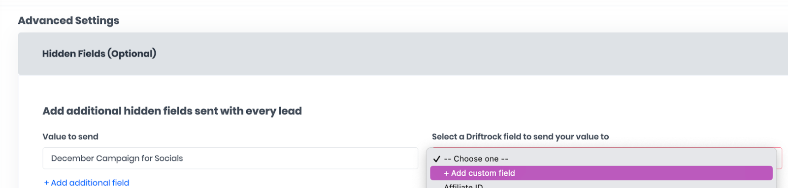 How to add a tag to your Driftrock leads