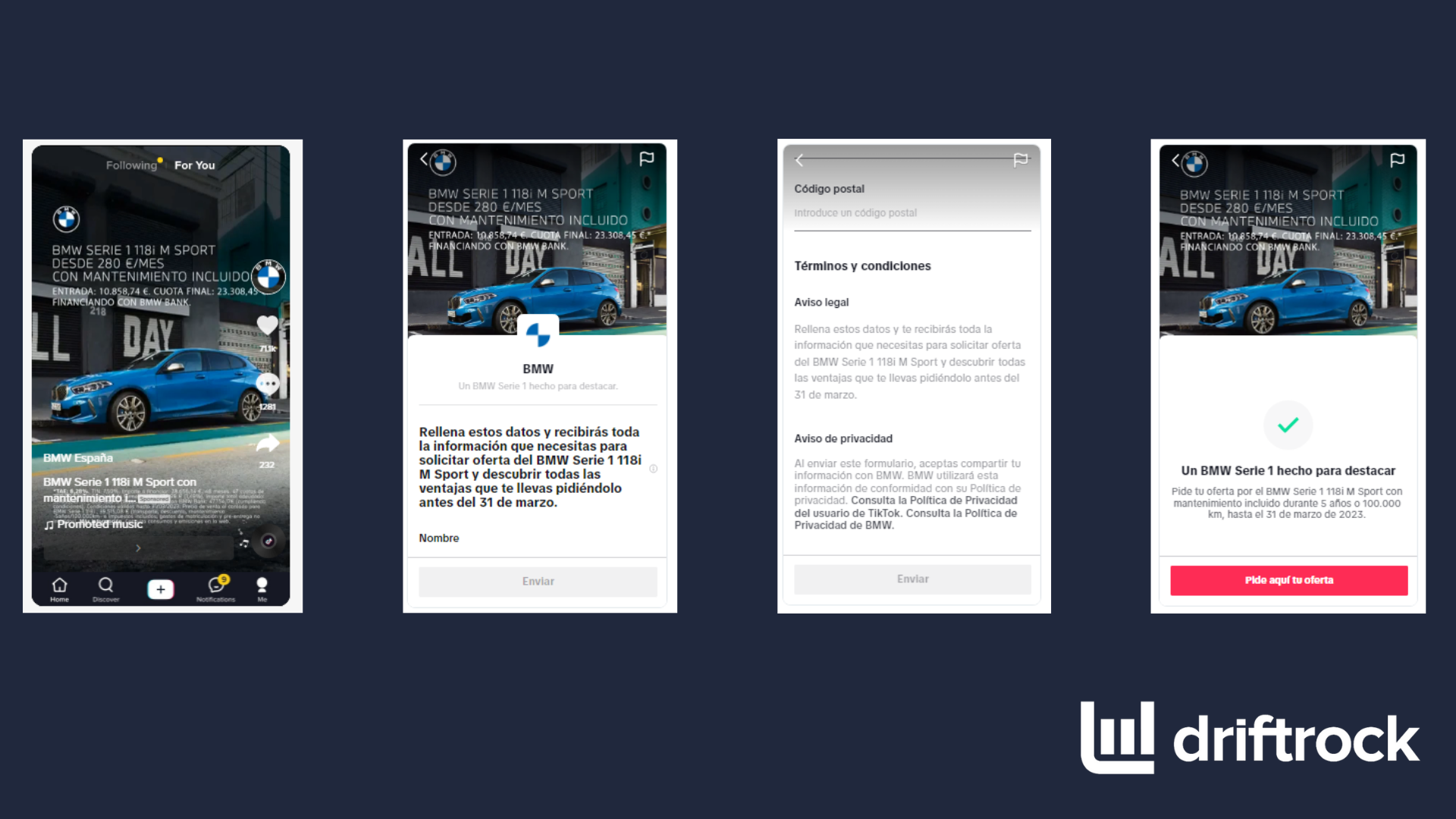 BMW Spain Taps into the Power of TikTok Lead Generation with Driftrock
