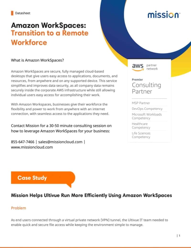 Amazon WorkSpaces Consulting | Mission