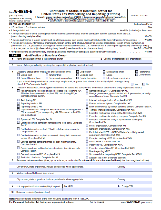Form W-8BEN-E - Capital International Group
