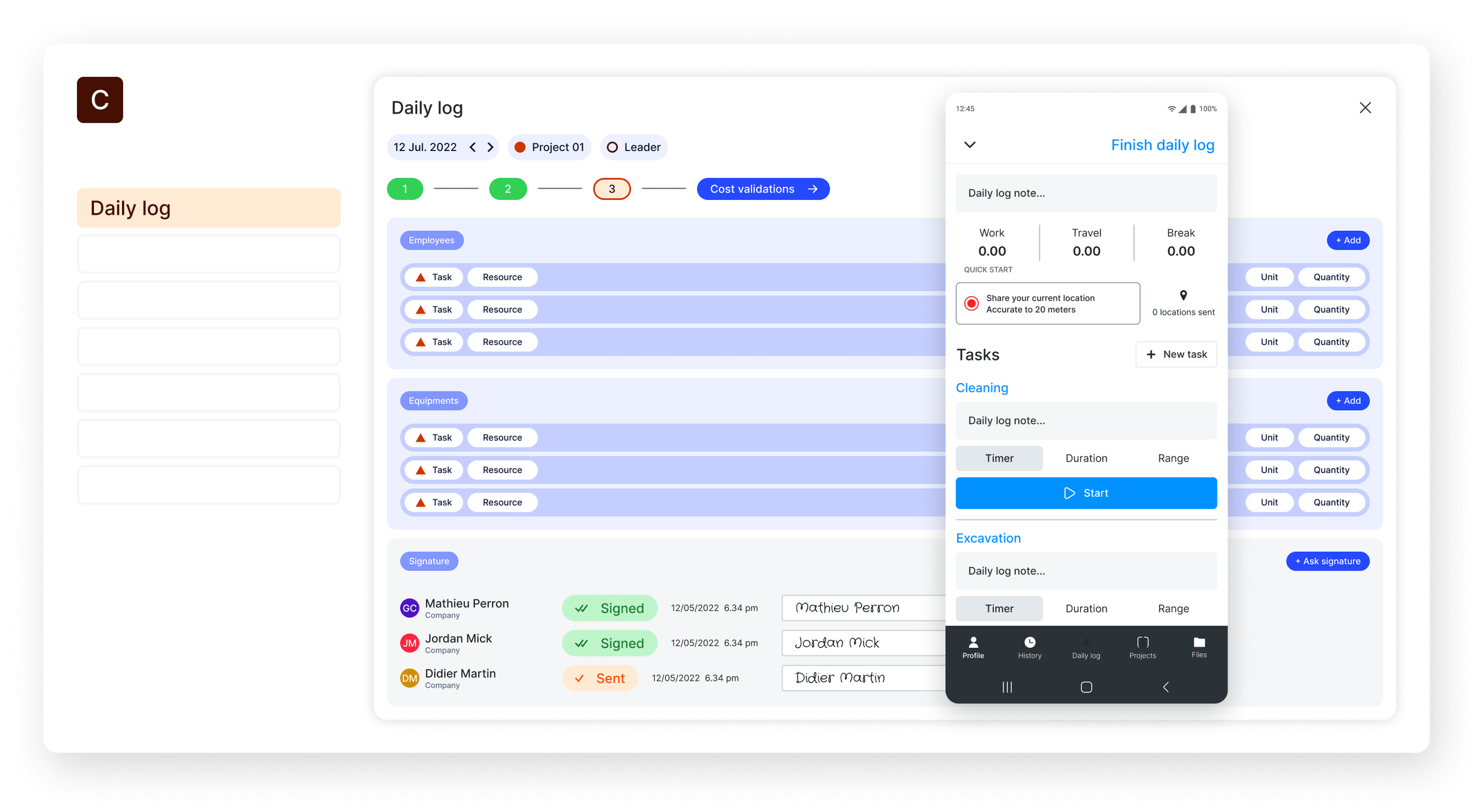 Construction management software for heavy civil contractors