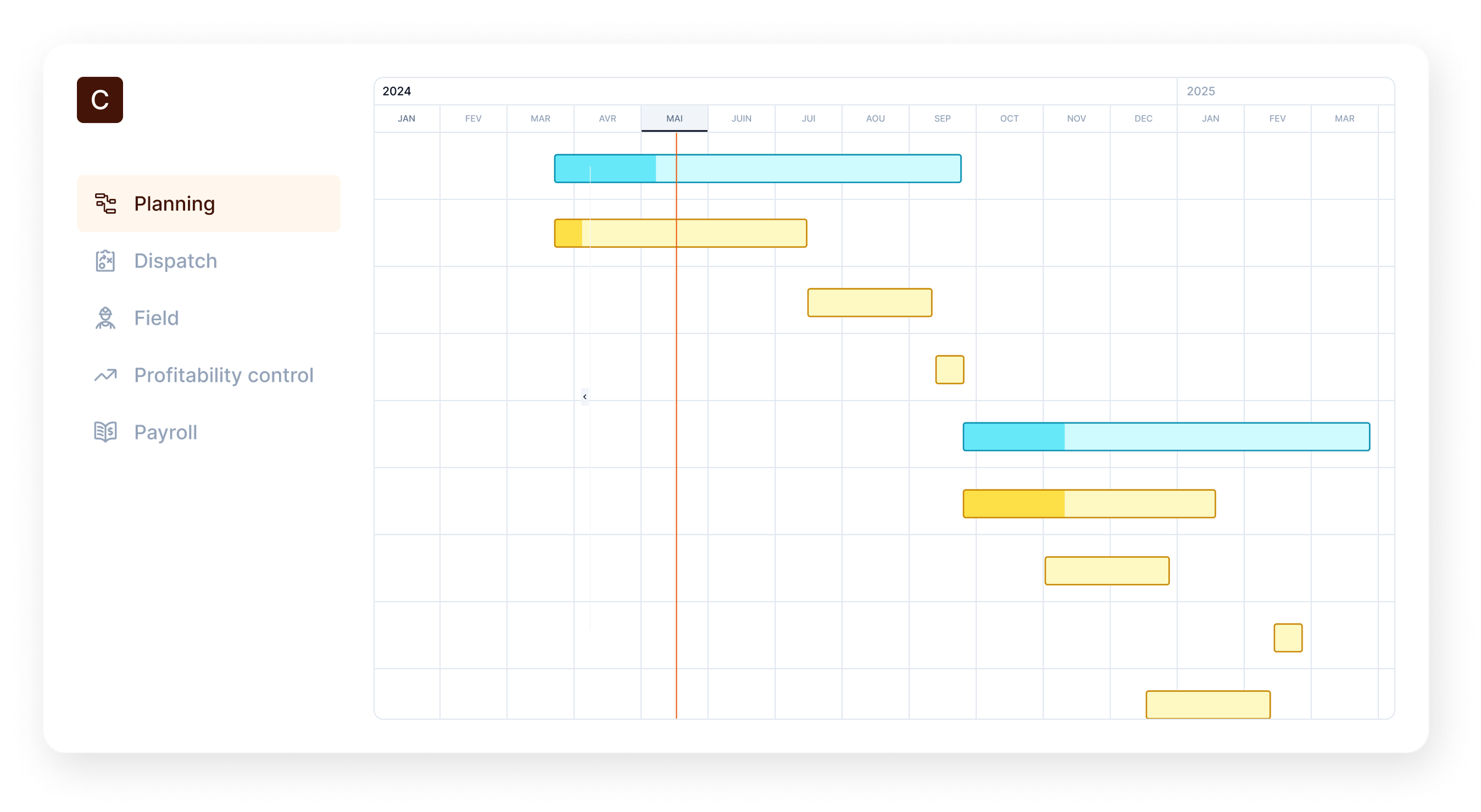 Construction management software for heavy civil contractors