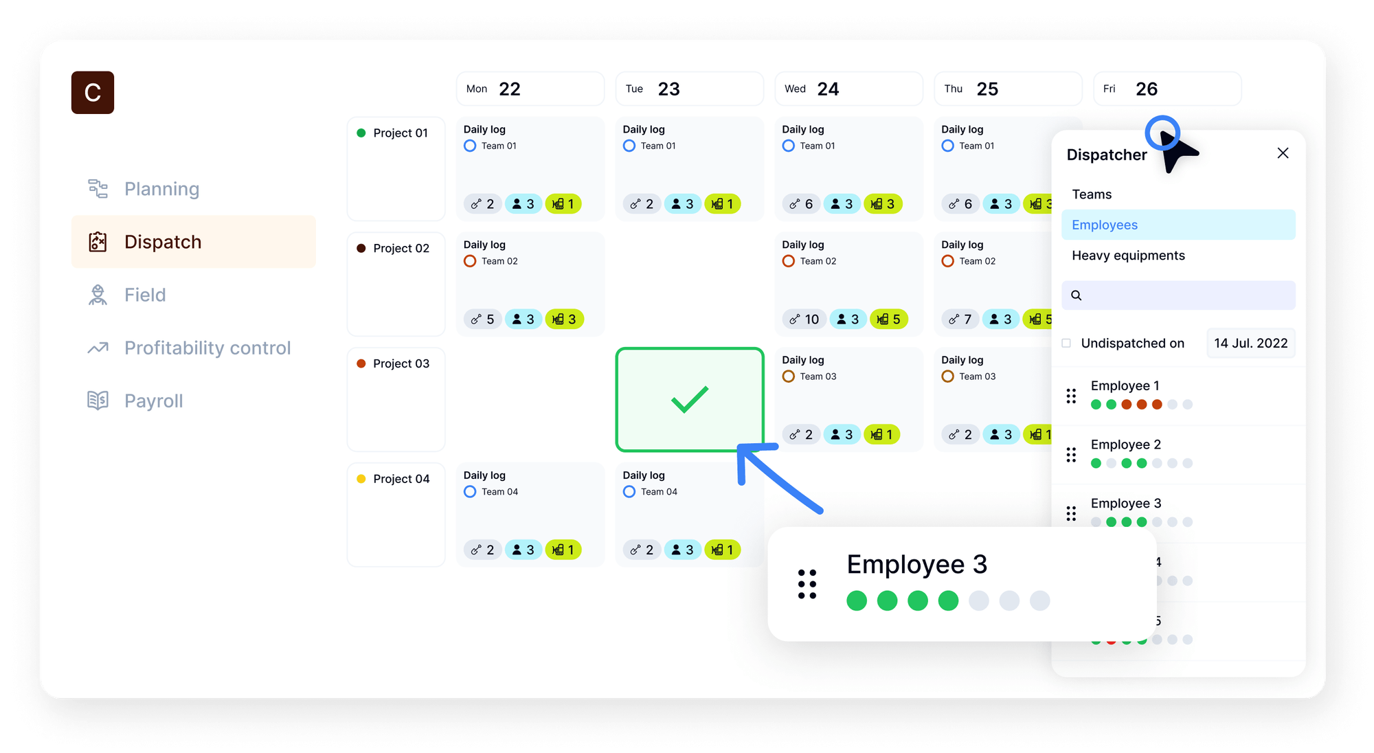 Construction management software for heavy civil contractors