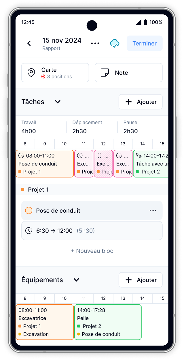 Application Punch Mobile | Logbook by Civalgo