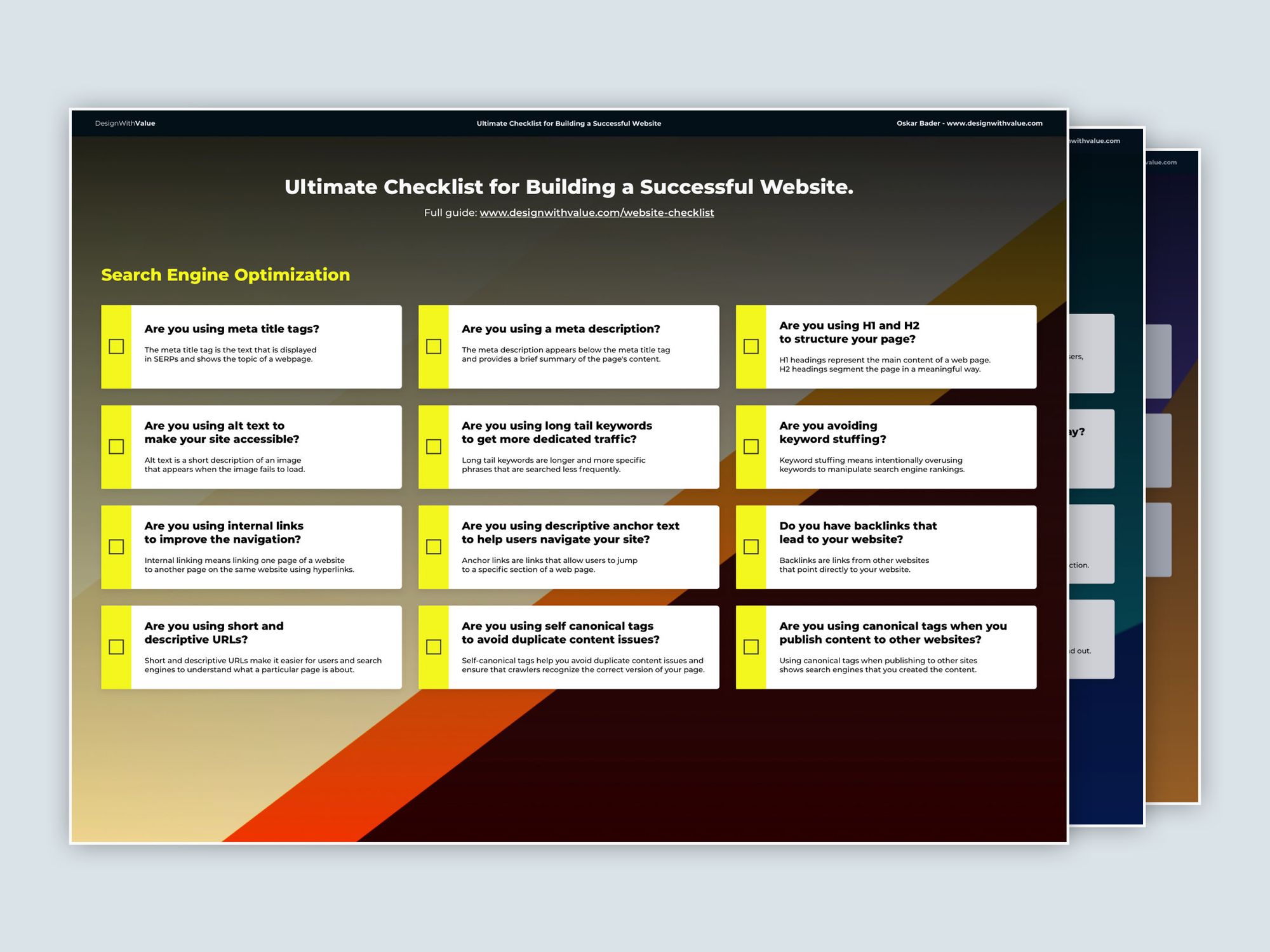 Ultimate Website Checklist. 83 Tips and Tricks.