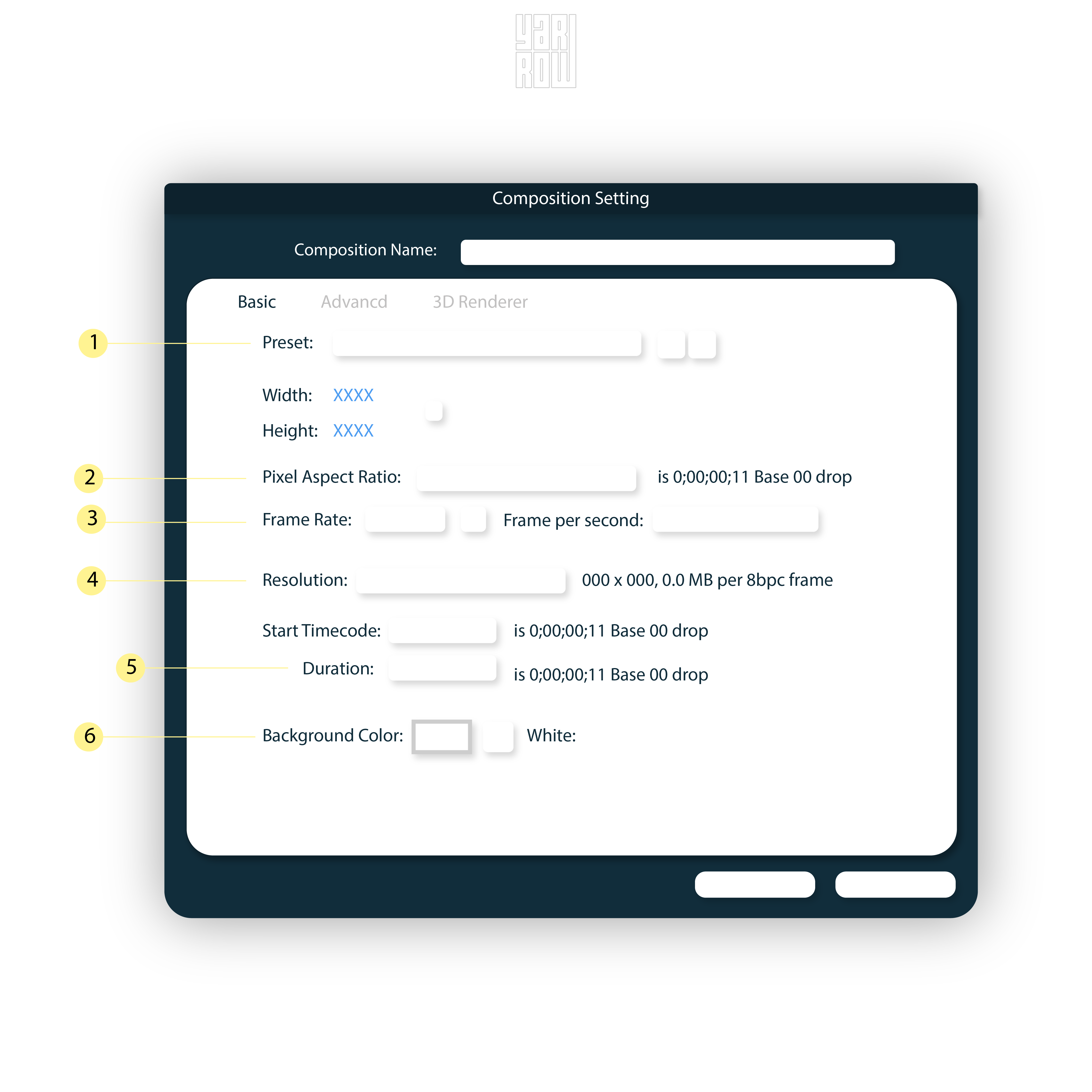 Composition setting in Adobe After Effect | Yarrow Co. Ltd.