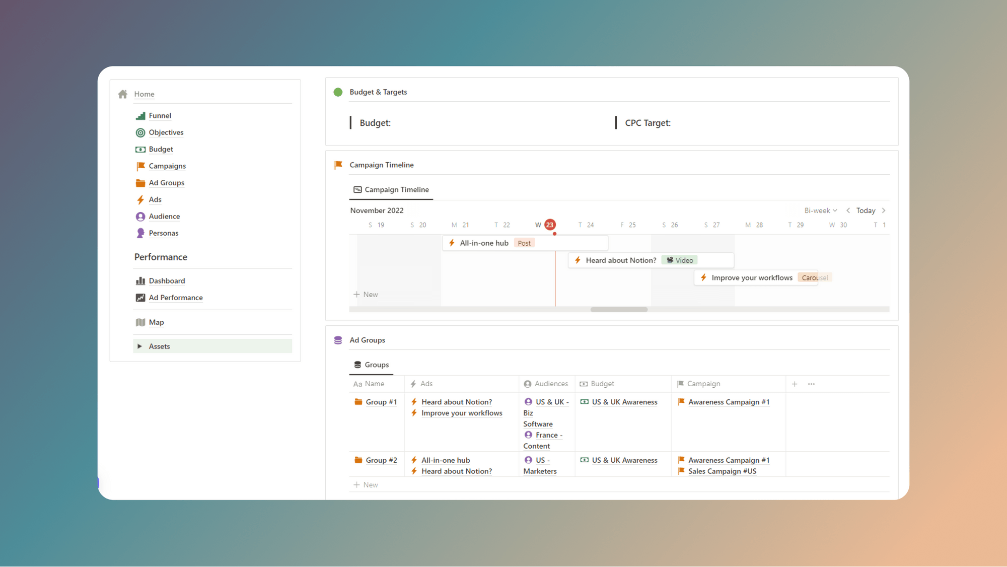 Notion Case Study Template + Smart Gallery (2023) | Landmark Labs