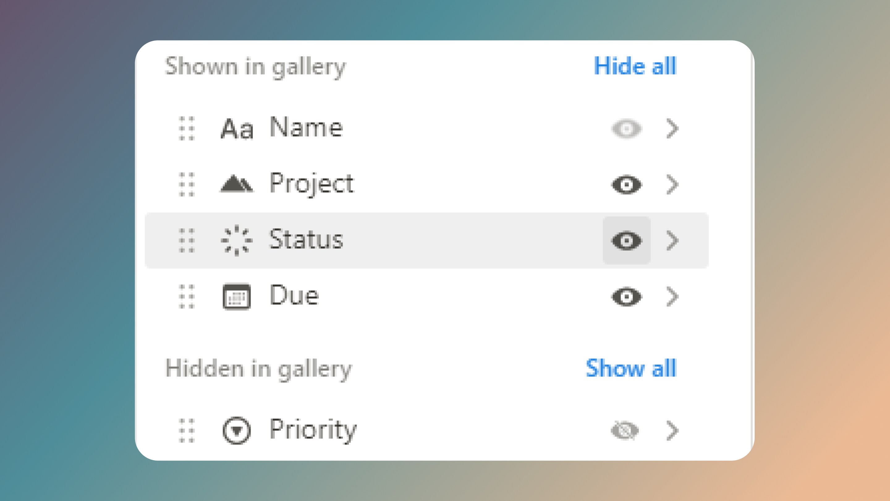 How To Show Notion Properties: On Cards, Tables, Galleries and Timelines