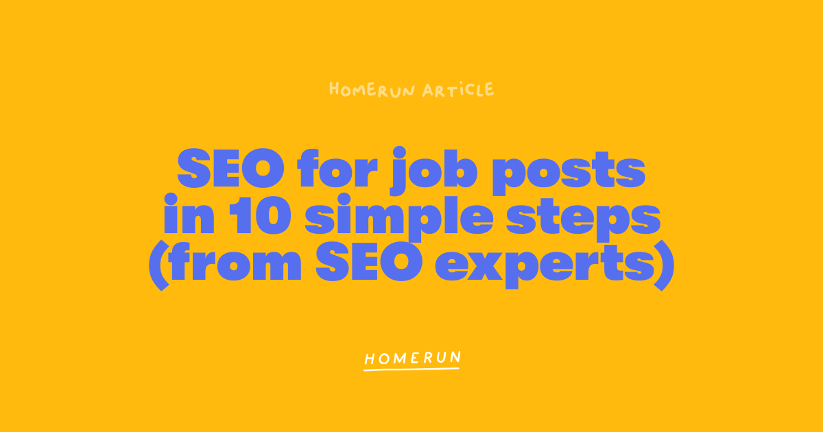 SEO for Job Posts in 10 Simple Steps (+ SEO Expert Tips)