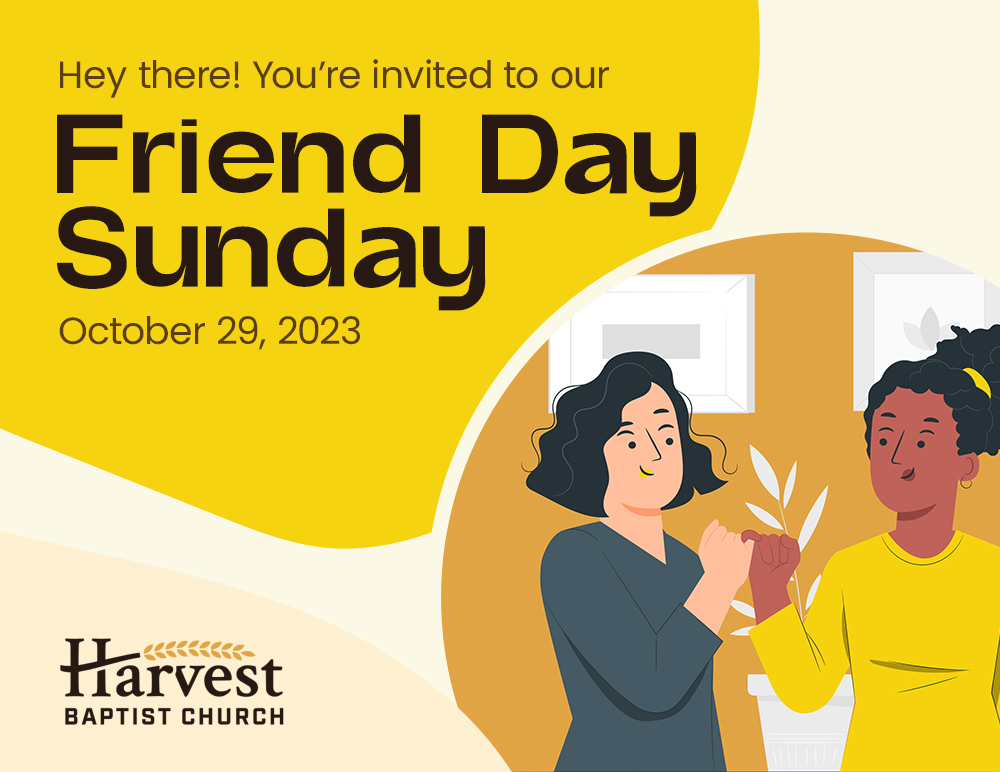 Bring A Friend To Church Sunday