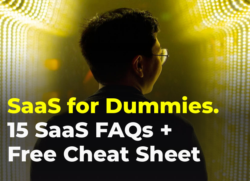 SaaS for Dummies. 15 SaaS FAQs + Free Cheat Sheet