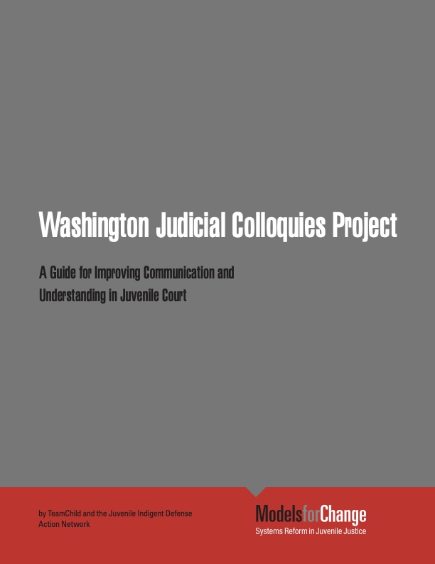 Washington Judicial Colloquies Project: A Guide for Improving ...