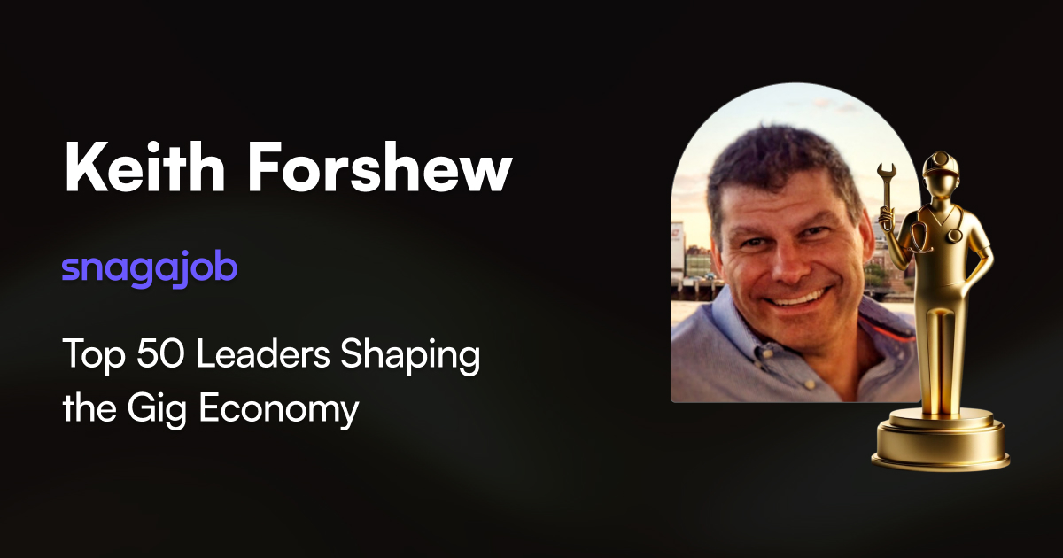 Keith Forshew - Top 50 Leaders Shaping the Gig Economy