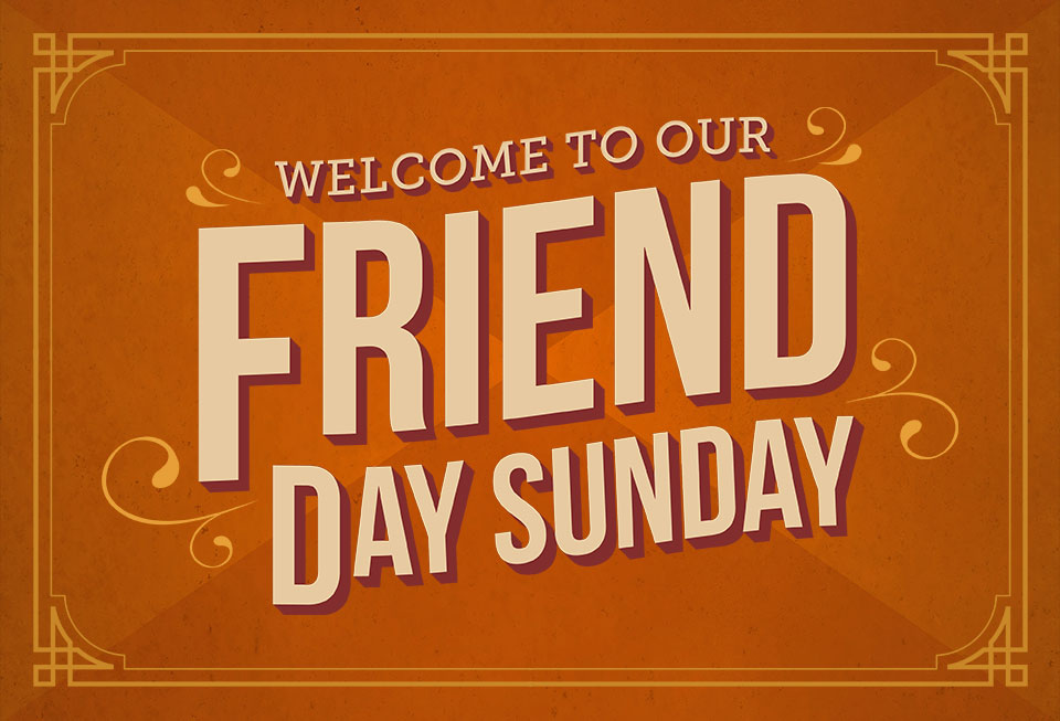 Bring A Friend Day Sunday School
