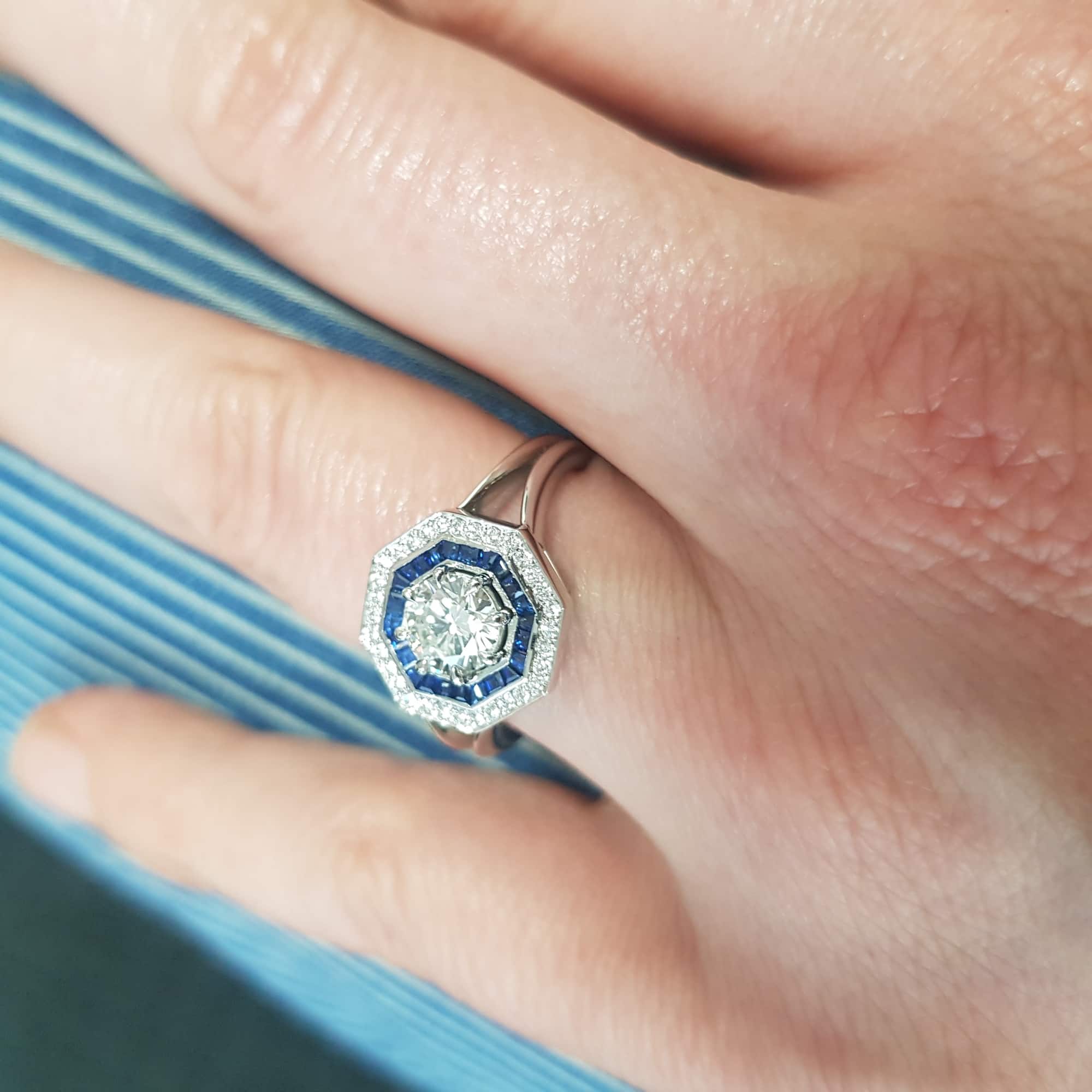 Jewellery Remodelling Case Study #11 - Art Deco Engagement Ring