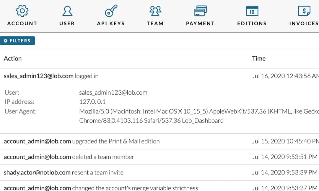 Product Update: Introducing Audit Logs