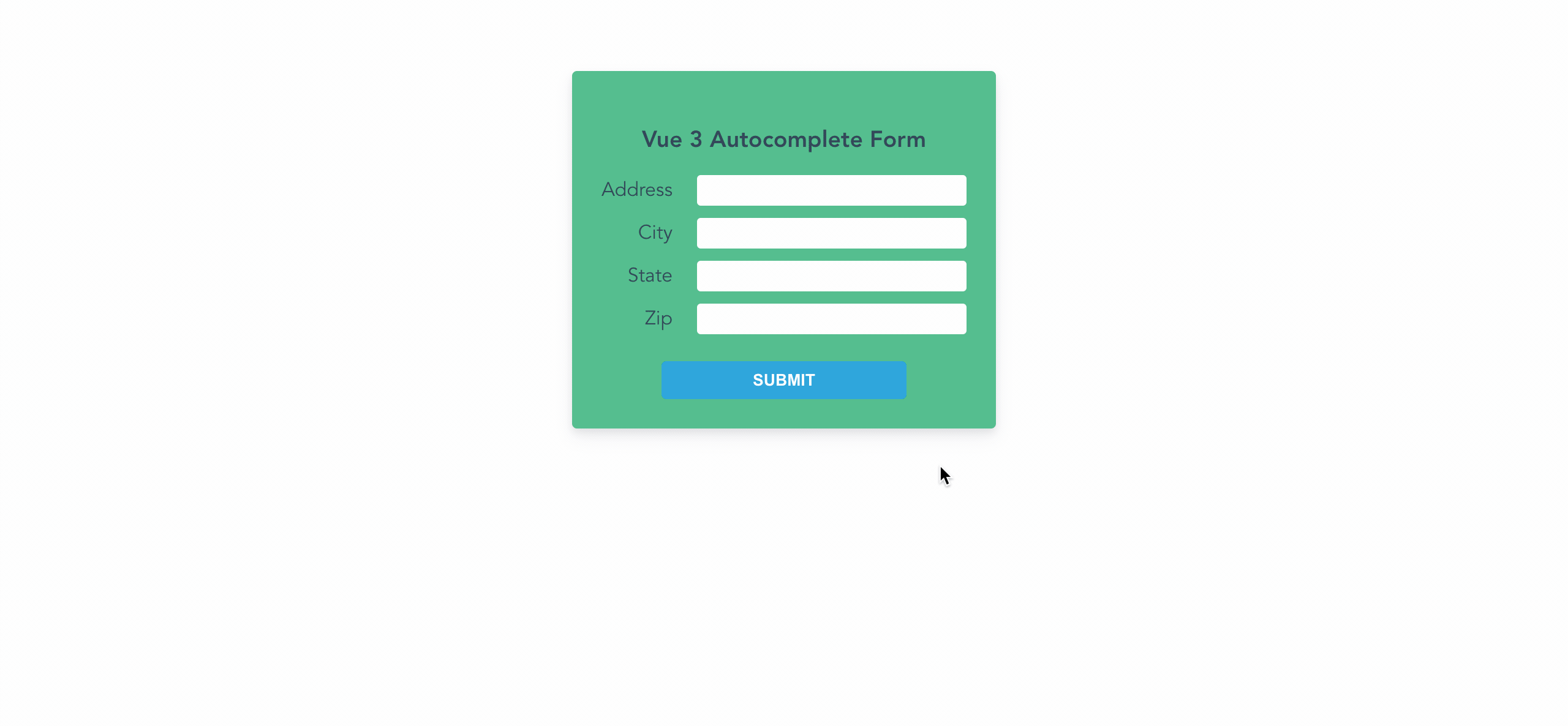 Address Form Autocomplete with Vue 3 and Lob