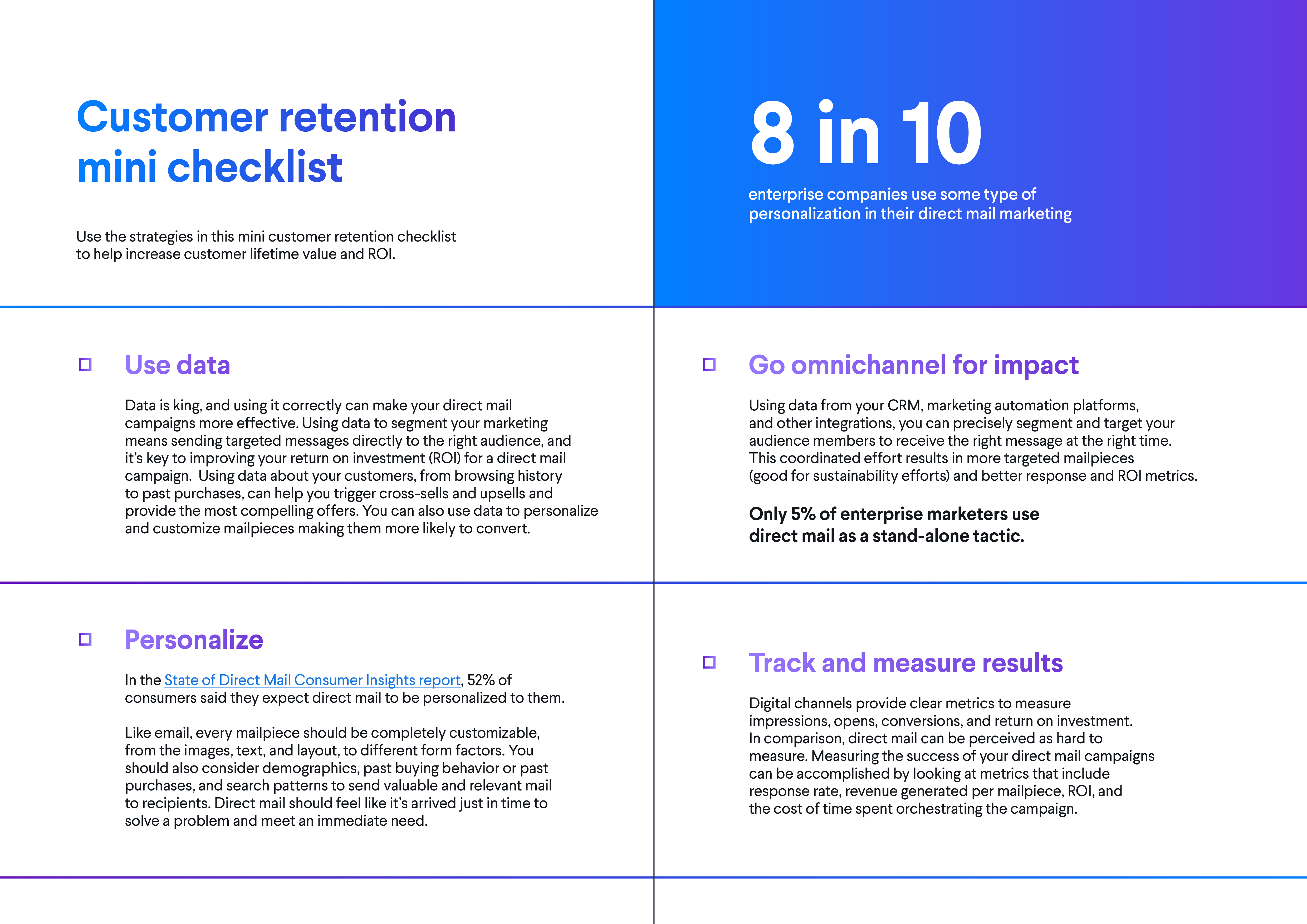 The Modern Marketer’s Guide to Customer Retention Using Direct Mail - Lob