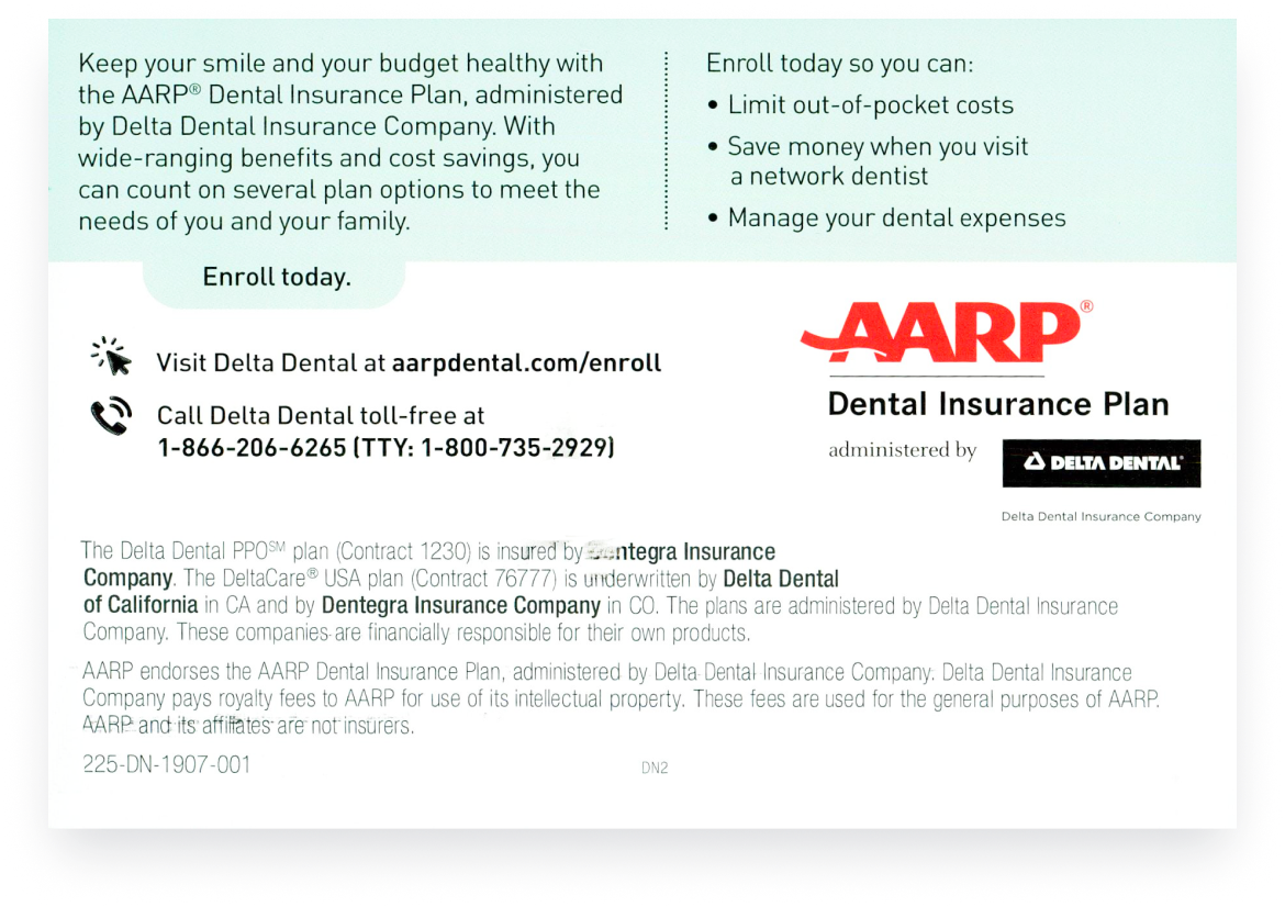 Delta Dental , Best Direct Mail Campaigns - Lob