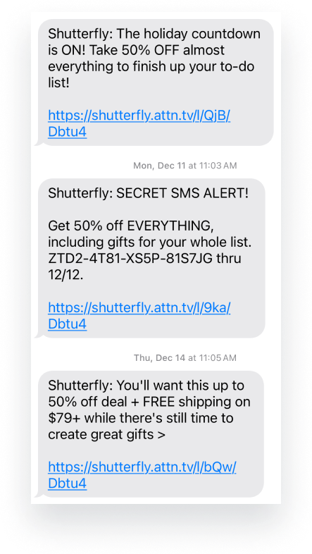 Shutterfly, Best Direct Mail Campaigns - Lob