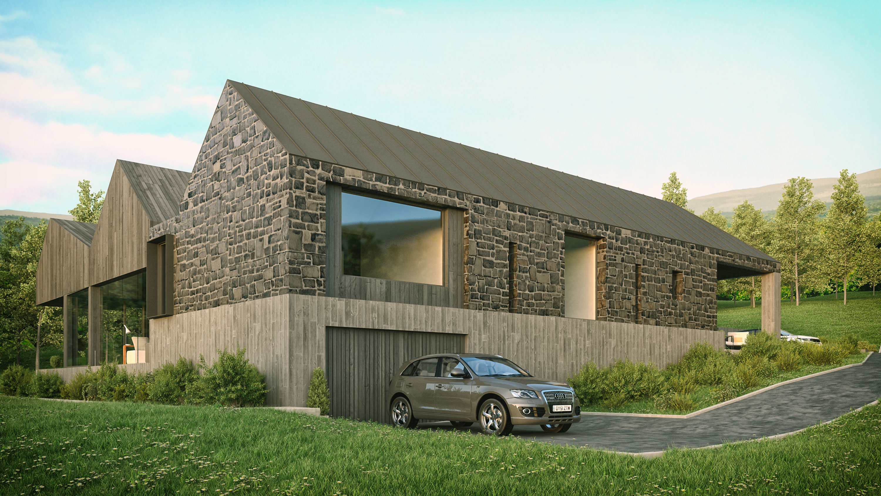 Sperrin House, County Derry - new bespoke contemporary rural home ...