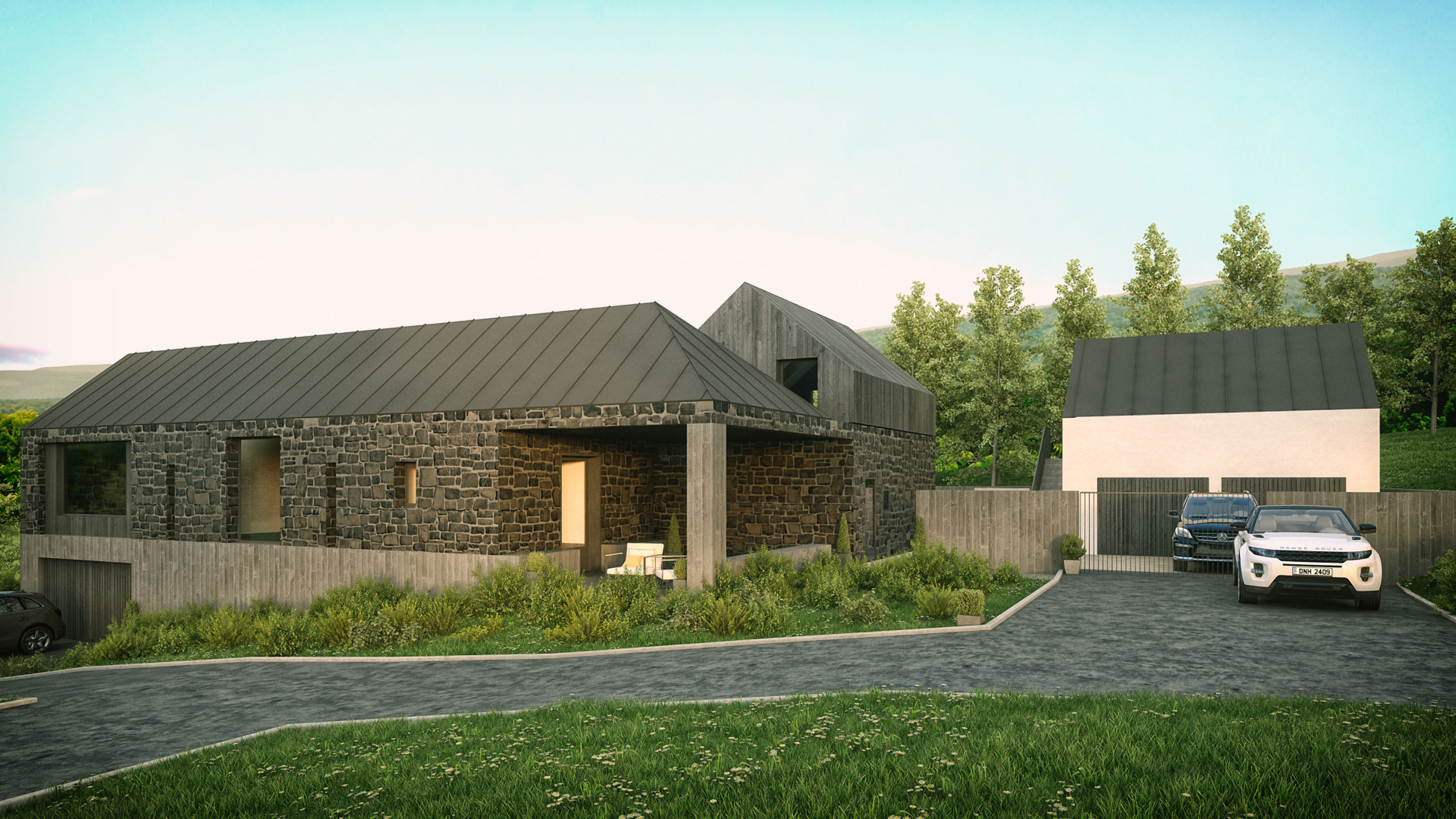Sperrin House, County Derry - new bespoke contemporary rural home ...