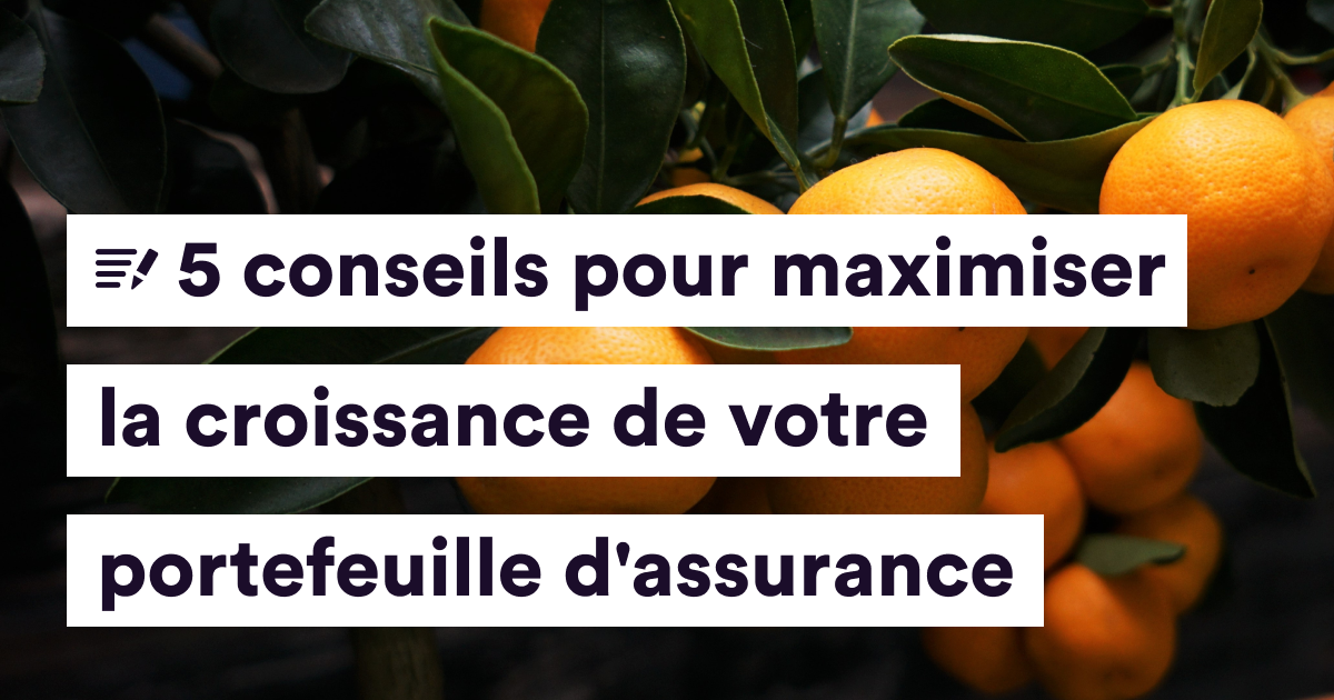 5 conseils pour maximiser la croissance de votre portefeuille d'assurance