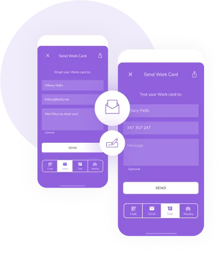 Share Digital Business Cards - HiHello