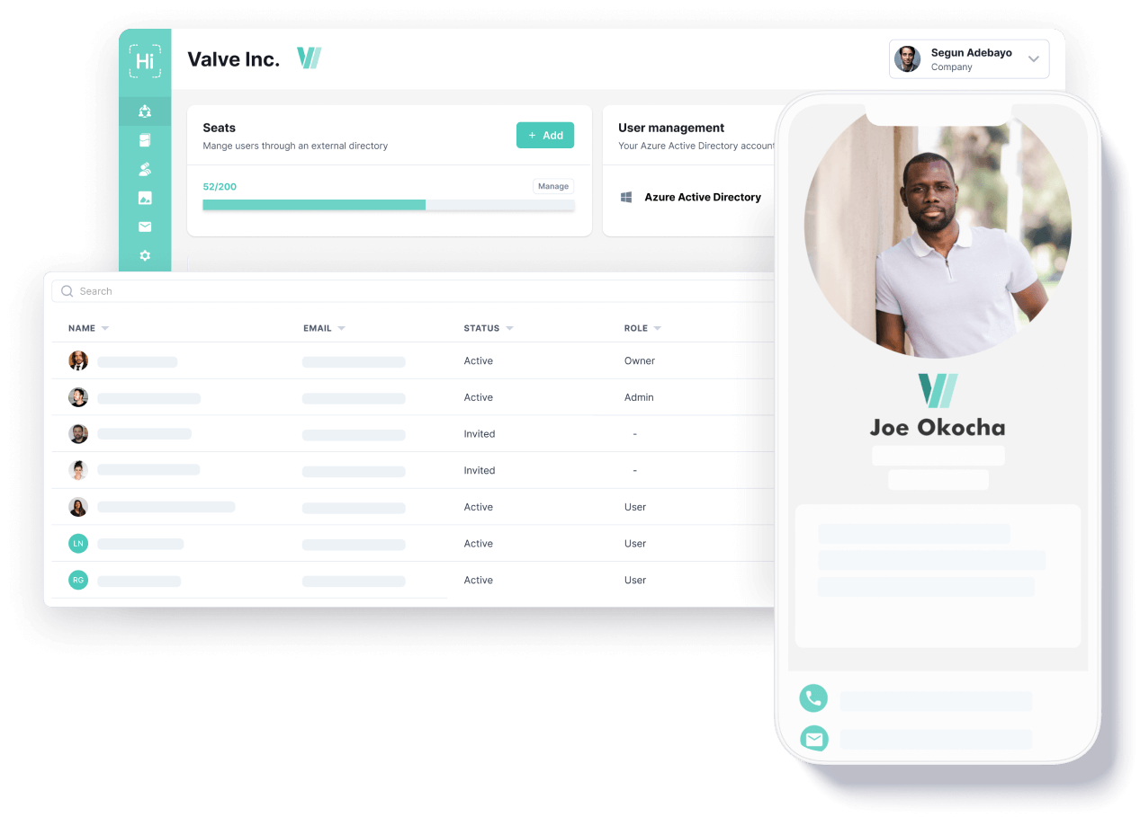 Digital Business Card Platform for Enterprises - HiHello