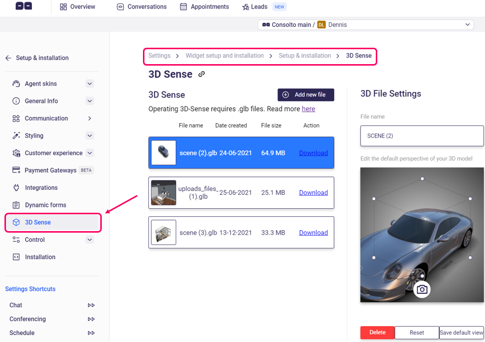 Consolto how-to:3D-Sense