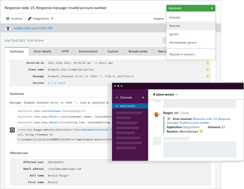 Raygun Error Tracking And Crash Reporting Software