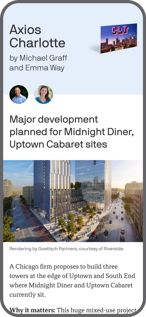 Sign up for Axios Charlotte