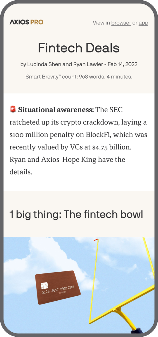 Try Axios Pro free for the entire month of March