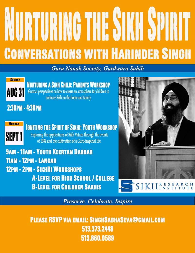 Igniting the Spirit - Sep 01, 2014 | SikhRI Events