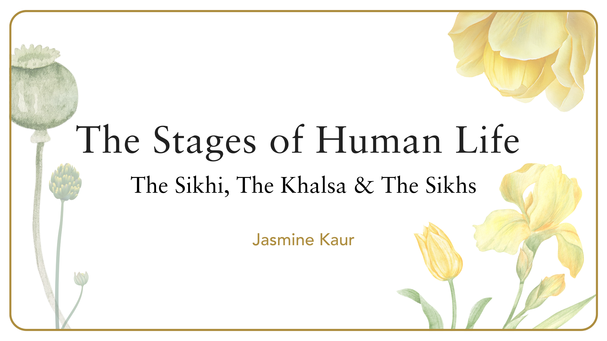 The Stages of Human Life