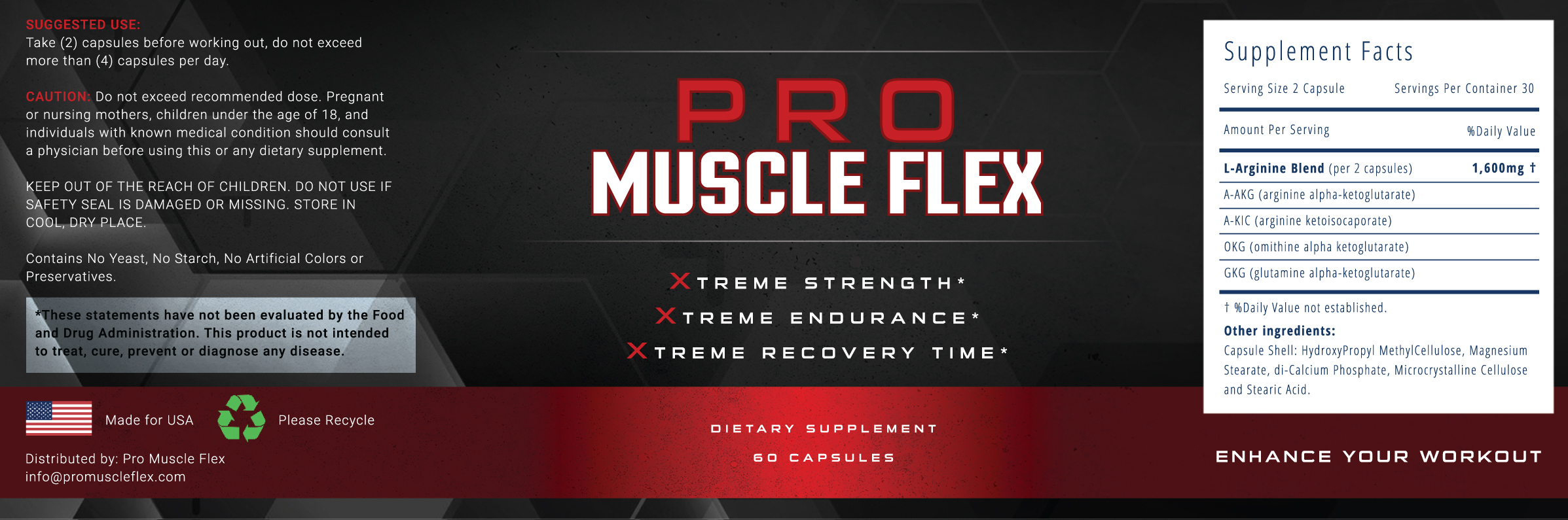 Pro Muscle Flex Packaging Design