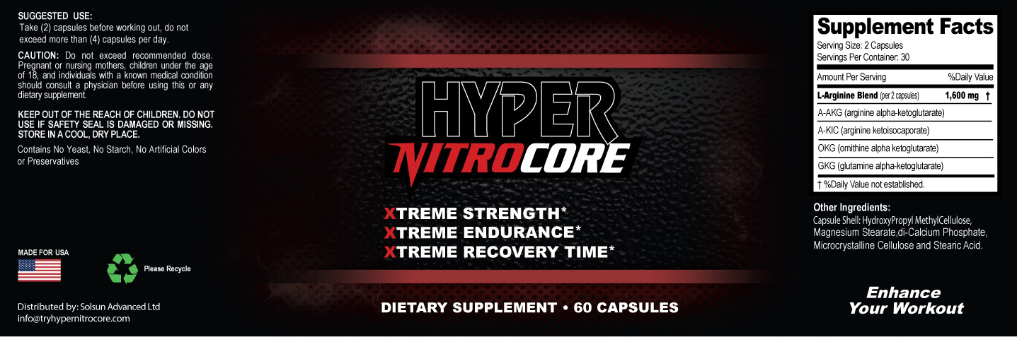 Hyper Nitro Core Packaging Design