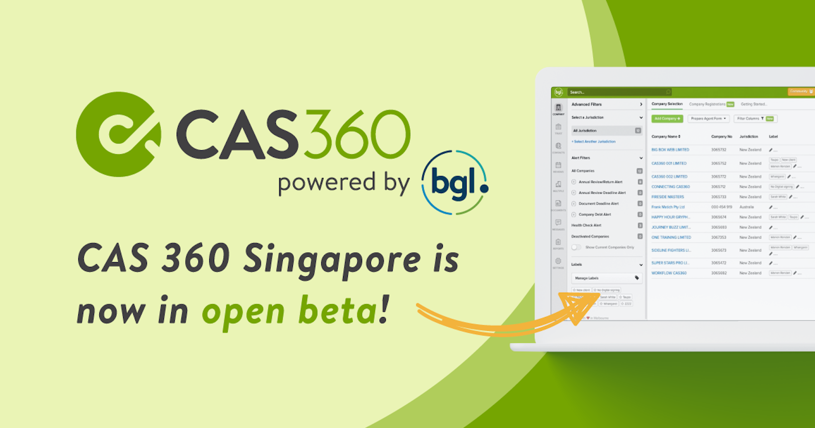 BGL launches CAS 360 in Singapore! - XU Hub