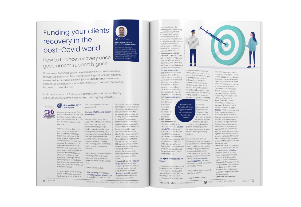Funding your clients’ recovery in the post-Covid world - XU Hub