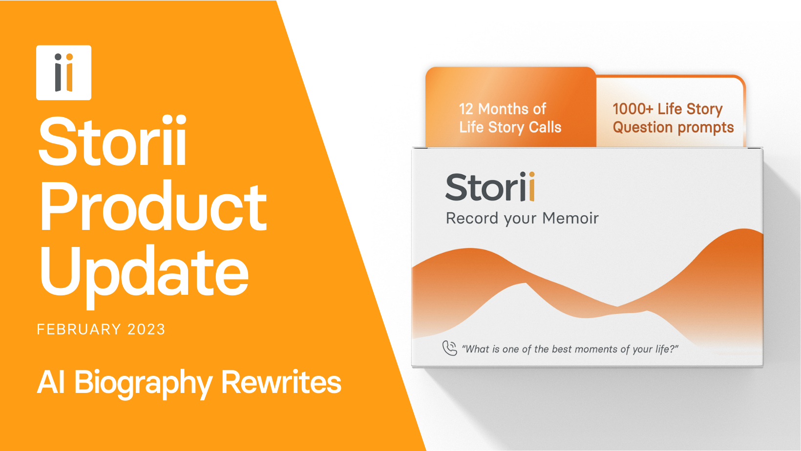 Introducing - Storii AI Biography Rewrites! - Storii