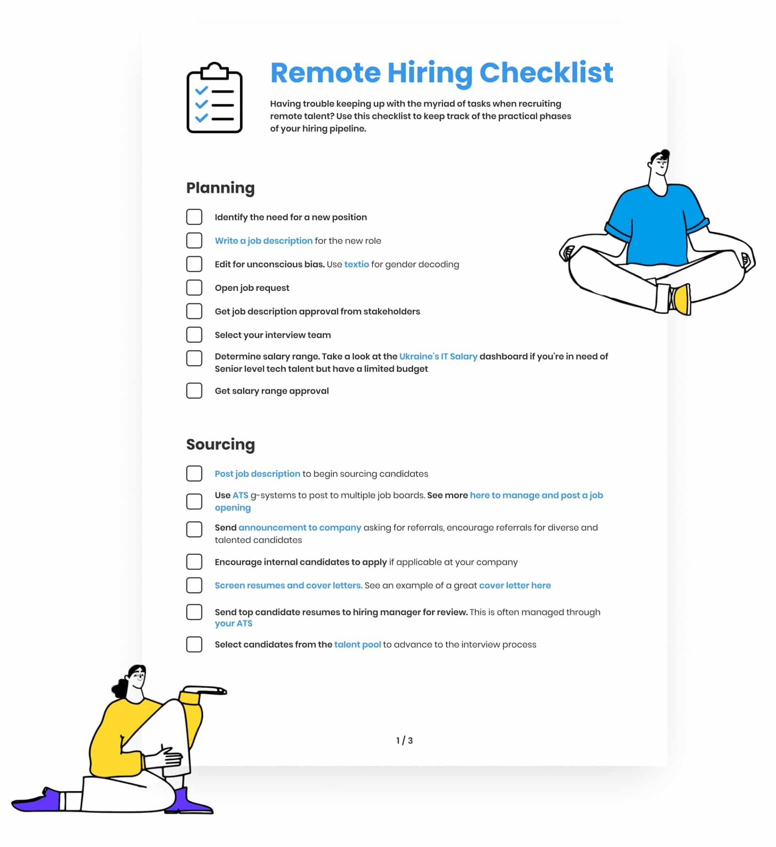 Remote Hiring Checklist | MakeItInUkraine