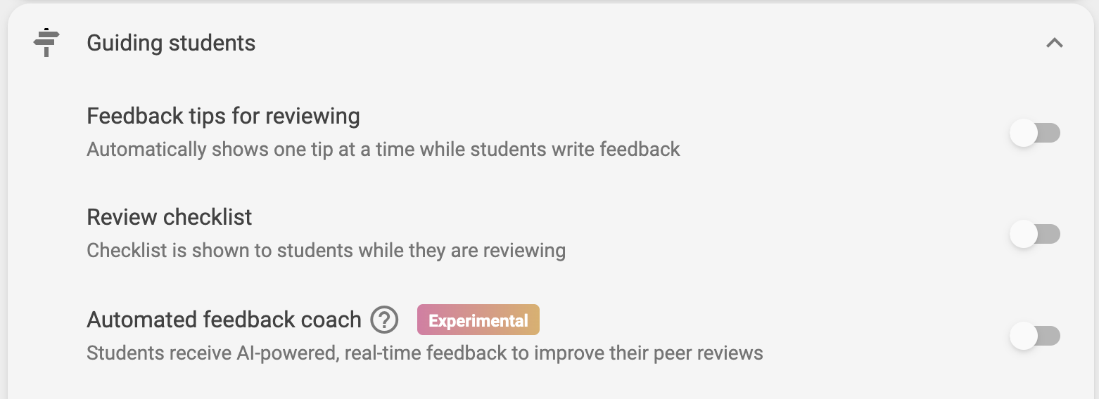 Automated Feedback Coach: AI tutor for better feedback writing