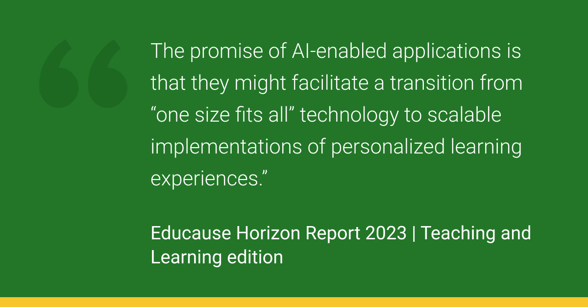 The opportunities and challenges of AI in higher education