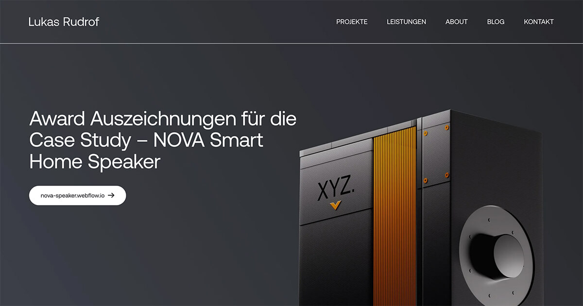 Auszeichnungen für die Case Study NOVA Speaker