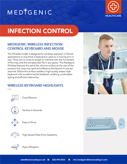 Wireless Washable Keyboards | Medigenic