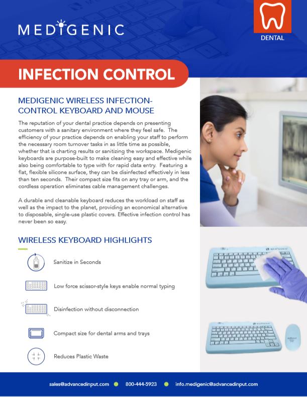 Wireless Washable Keyboards | Medigenic