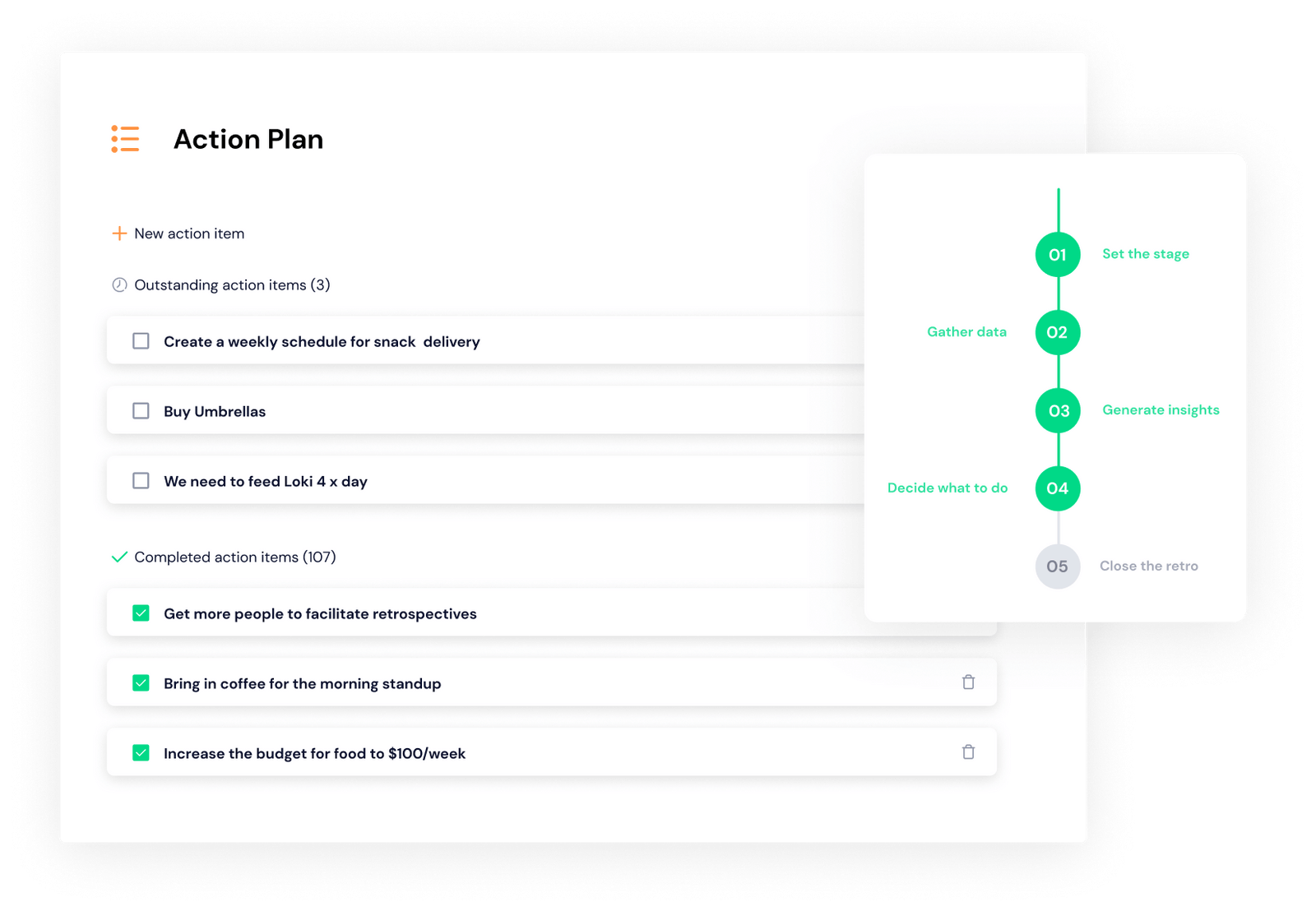 Retrospective software your team will actually enjoy.