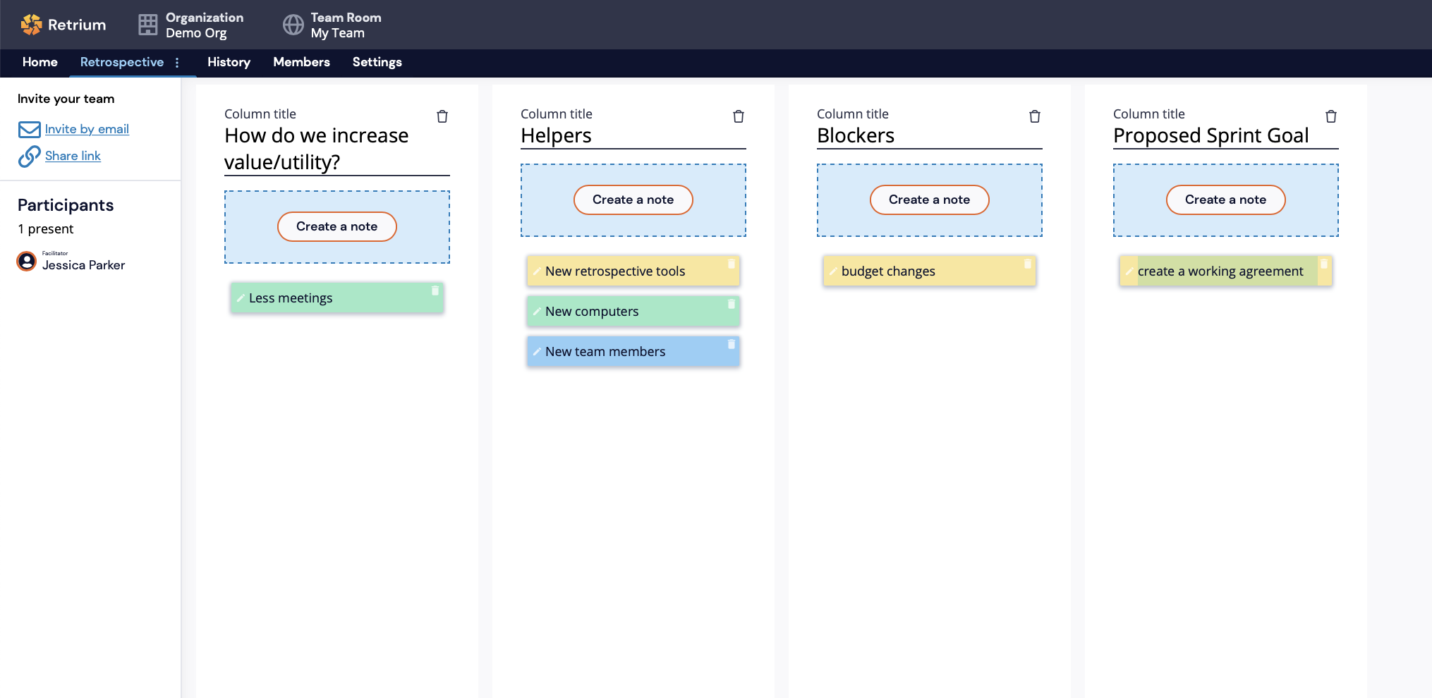 Creating A Sprint Goal Retrospective